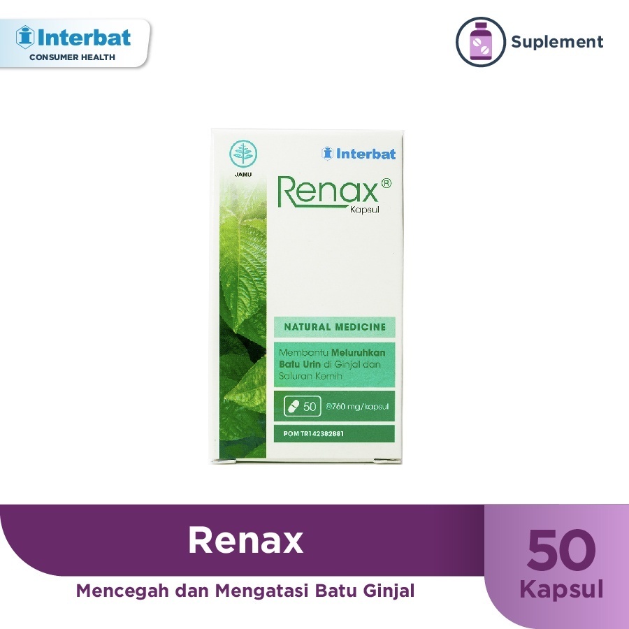 Jual Renax 50 Kapsul - Mencegah dan Mengatasi Batu Ginjal - Obat Batu ...