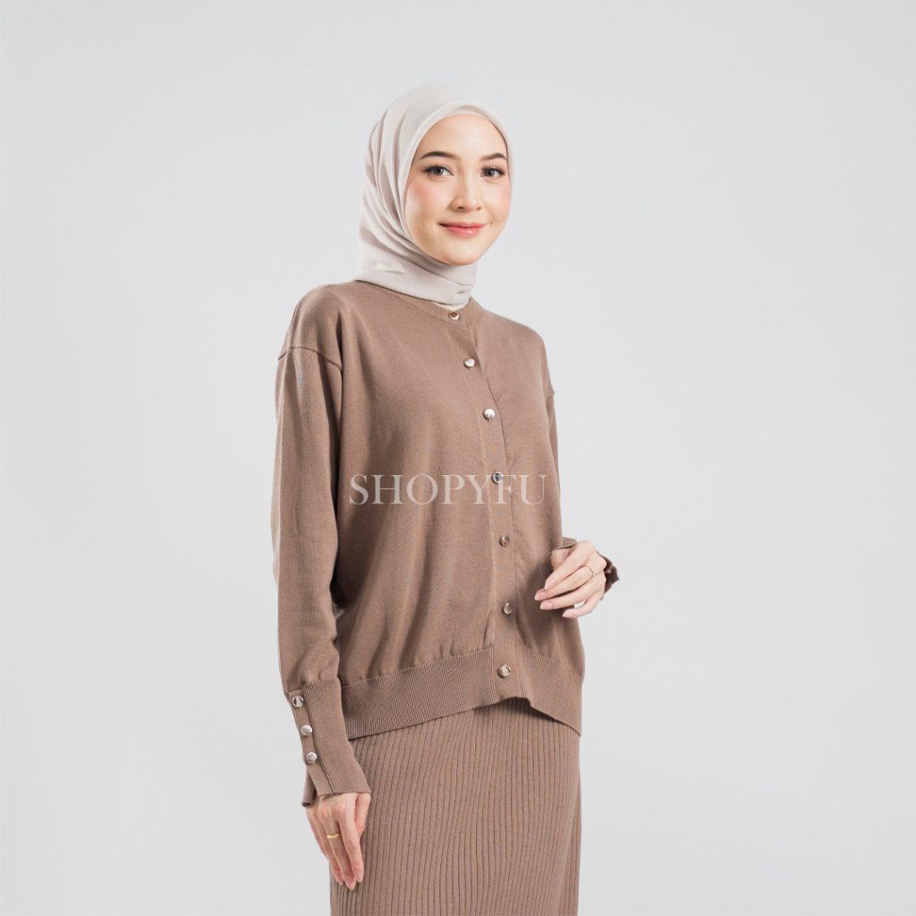 Jual SHOPYFU Inara Cardigan Rajut Wanita Cardigan Lengan Panjang ...
