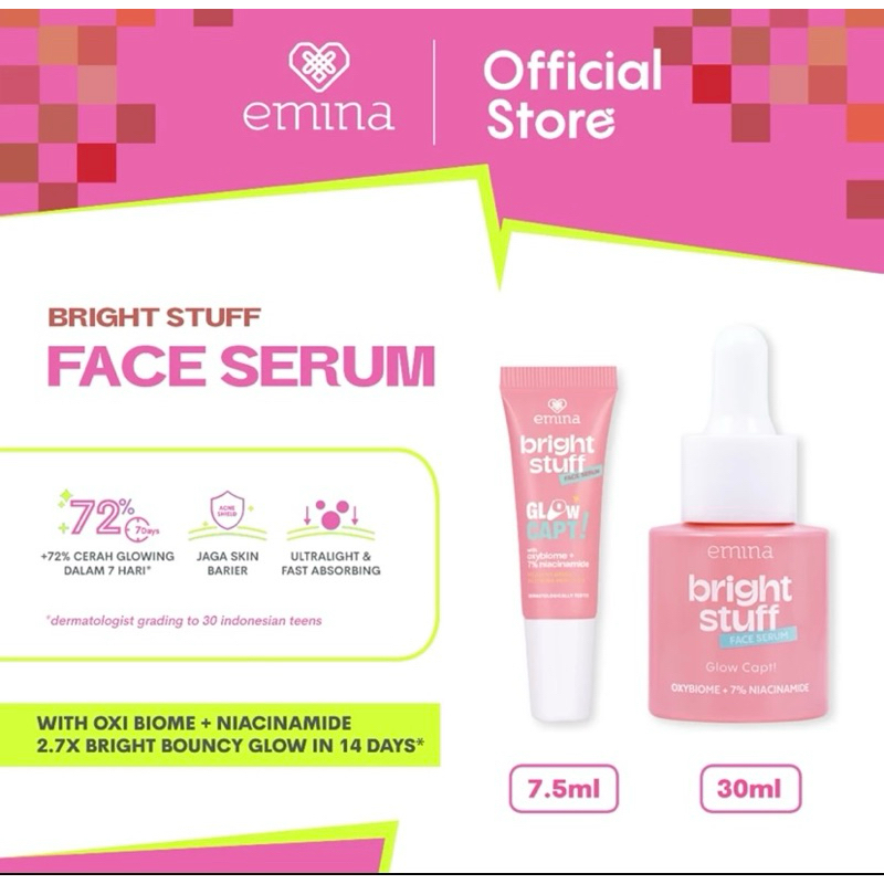 Jual Emina Bright Stuff Face Serum (kemasan baru) | Shopee Indonesia