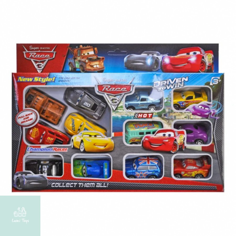 Jual Mainan Anak Mobil Mobilan Cars Set Super Racing Cars 3 Isi 12 PCS ...