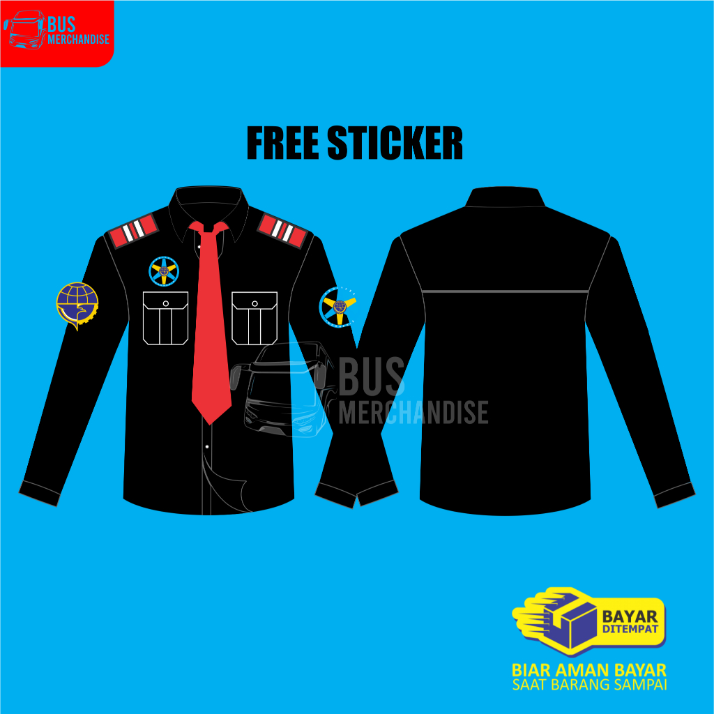 Jual Kemeja Baju Bus Bis Mania Bismania Co Driver Bus Abdiyasa ...
