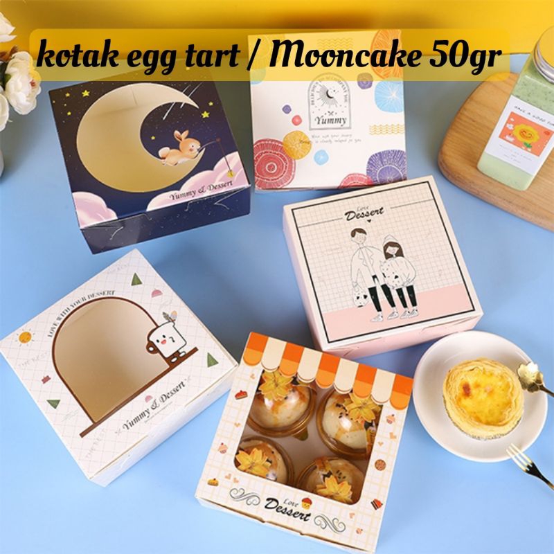 Jual KOTAK KUE LUCU BEAR BOX CAKE /EGG TART /DONUT / MOONCAKE DESSERT ...