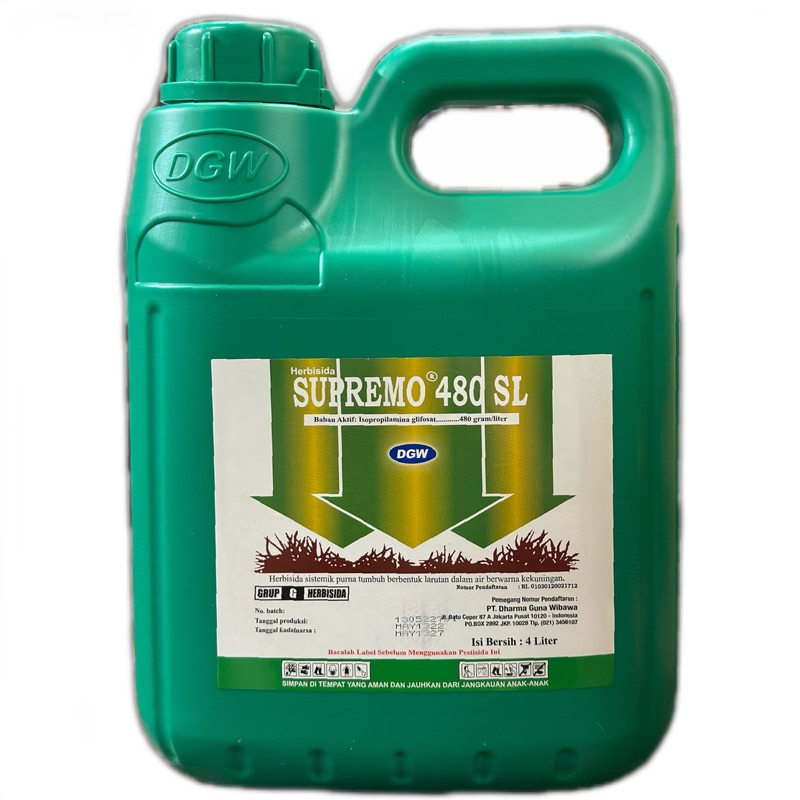 Jual HERBISIDA SUPREMO 480 SL 4 LITER DGW/RACUN SISTEMIK ILALANG RUMPUT ...