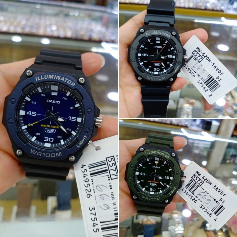 Jual JAM TANGAN PRIA CASIO MW-620H-1A / MW-620H-2A / MW-620H-3A ...