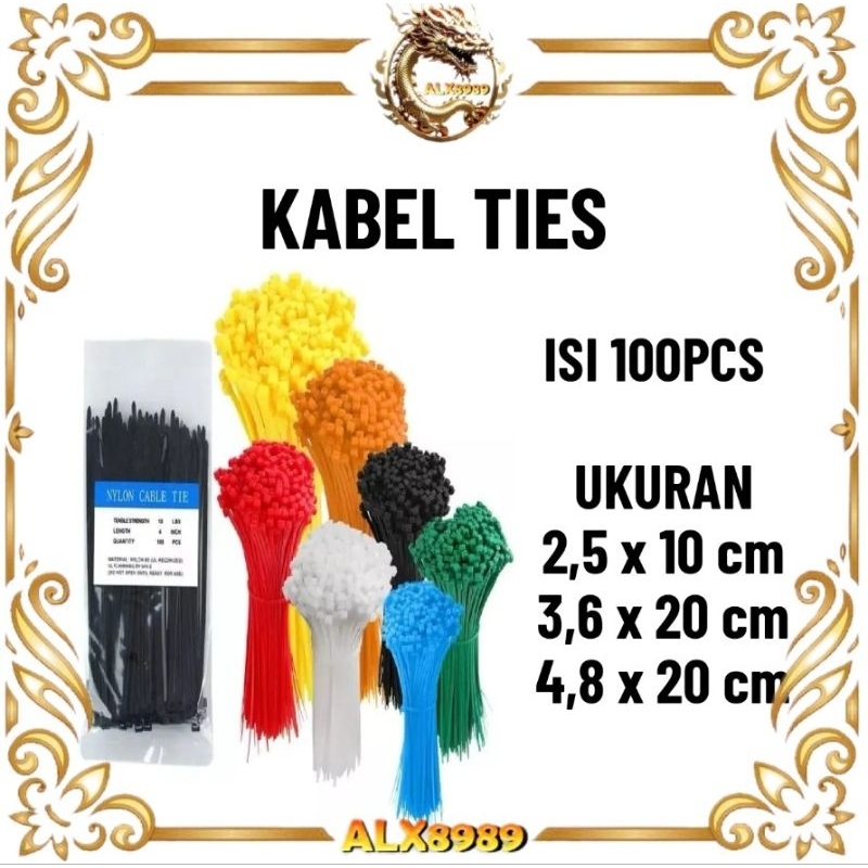 Jual Kabel Ties / Kabel Tie / Cable Tis / Kabel Tis / Nylon Cable Tie 2 ...