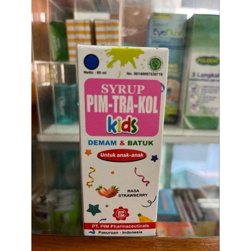 Jual PIM-TRA-KOL KIDS SYRUP 60ML BATUK PILEK ANAK | Shopee Indonesia