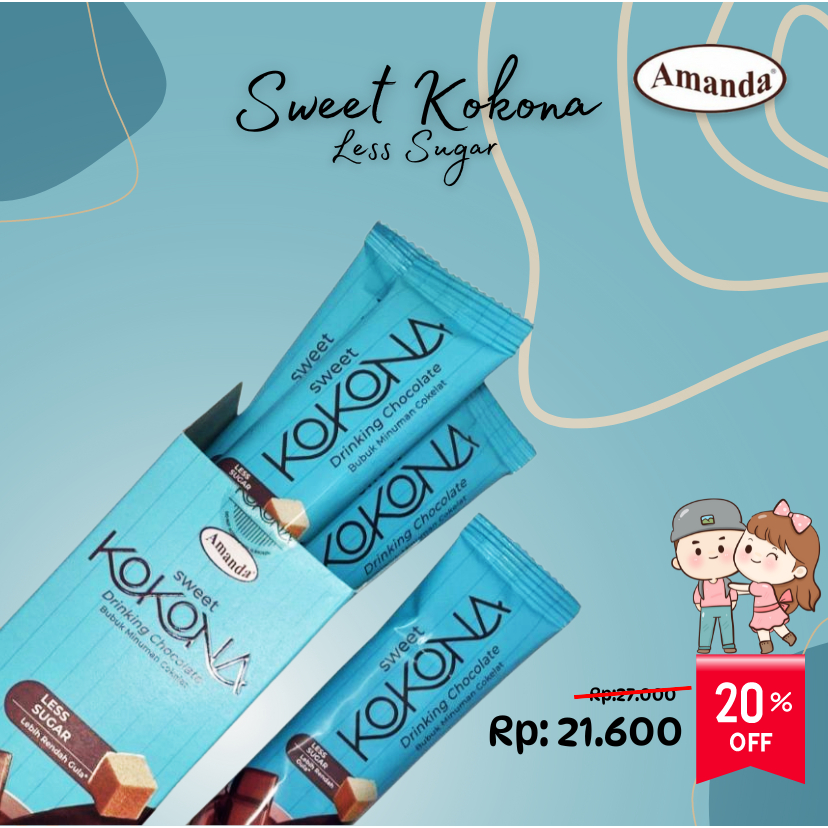 Jual COKLAT AMANDA / SWEET KOKONA LESS SUGAR / MINUMAN COKLAT RENDAH ...