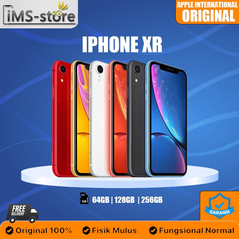 Jual IPHONE XR 64GB/128GB/256GB SECOND ORIGINAL 100% BERGARANSI | MULUS NORMAL FULLSET SECOND ...