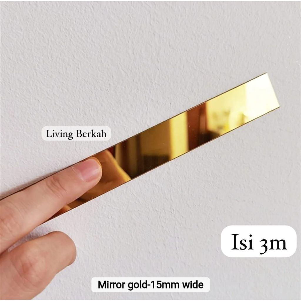 Jual LIST PLAT STRIP MIRROR 3M STAINLESS STEEL List Plat Strip Mirror ...
