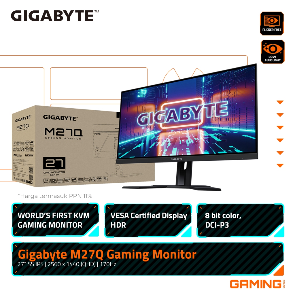 Jual Gigabyte Gaming Monitor M27Q | Shopee Indonesia