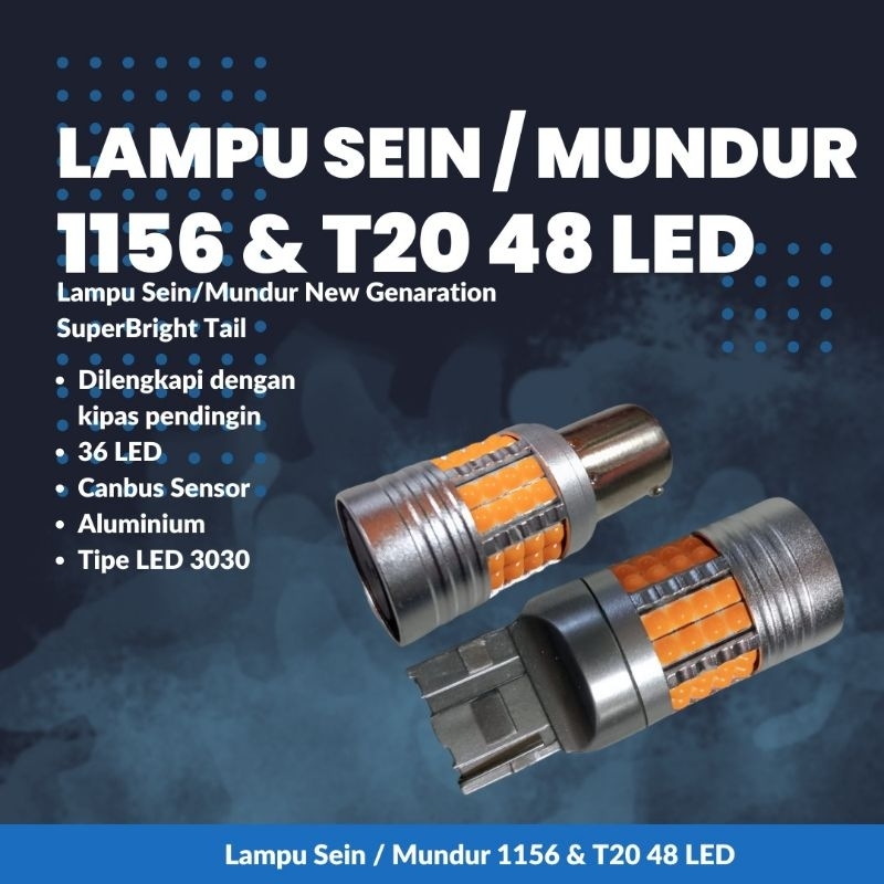 Jual Lampu sein Led sein mobil 48 mata Led chip 3030 nyala super terang ...