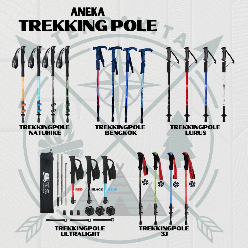 Jual KODE R45P Trekking Pole Naturhike NATUREHIKE Tracking Pole Lipat ...