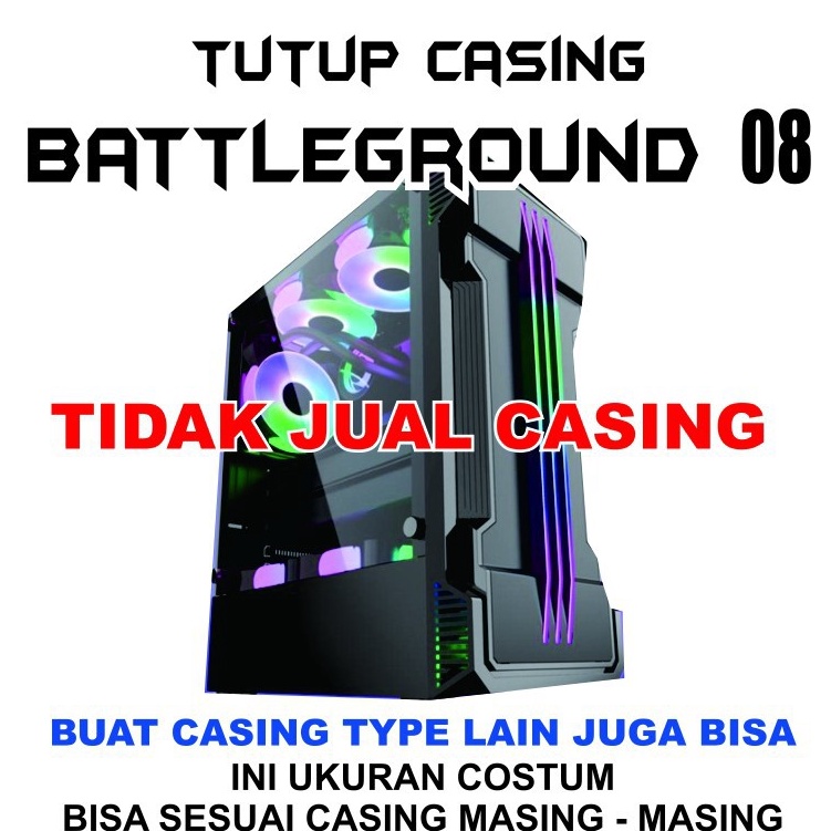 Jual KODE W47D SIDE PANEL CASING PC CASE BATTLEGROUND 8 TUTUP BENING ...