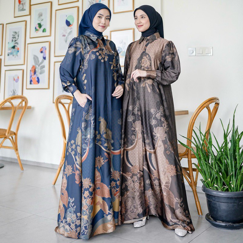 Jual DYN Clothingline Rivella Dress | Gamis Wanita Premium Silk Busui ...