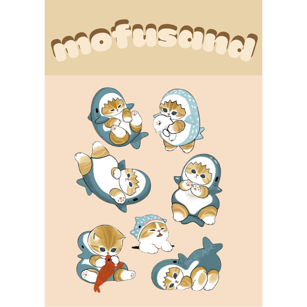 Jual MOFUSAND STICKER DECO SHARK EDITION | Shopee Indonesia