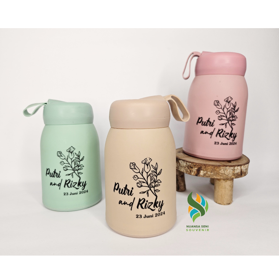 Jual Souvenir Botol Minum Travel Anak Termos Kaca Motif Rabbit Tumbler ...