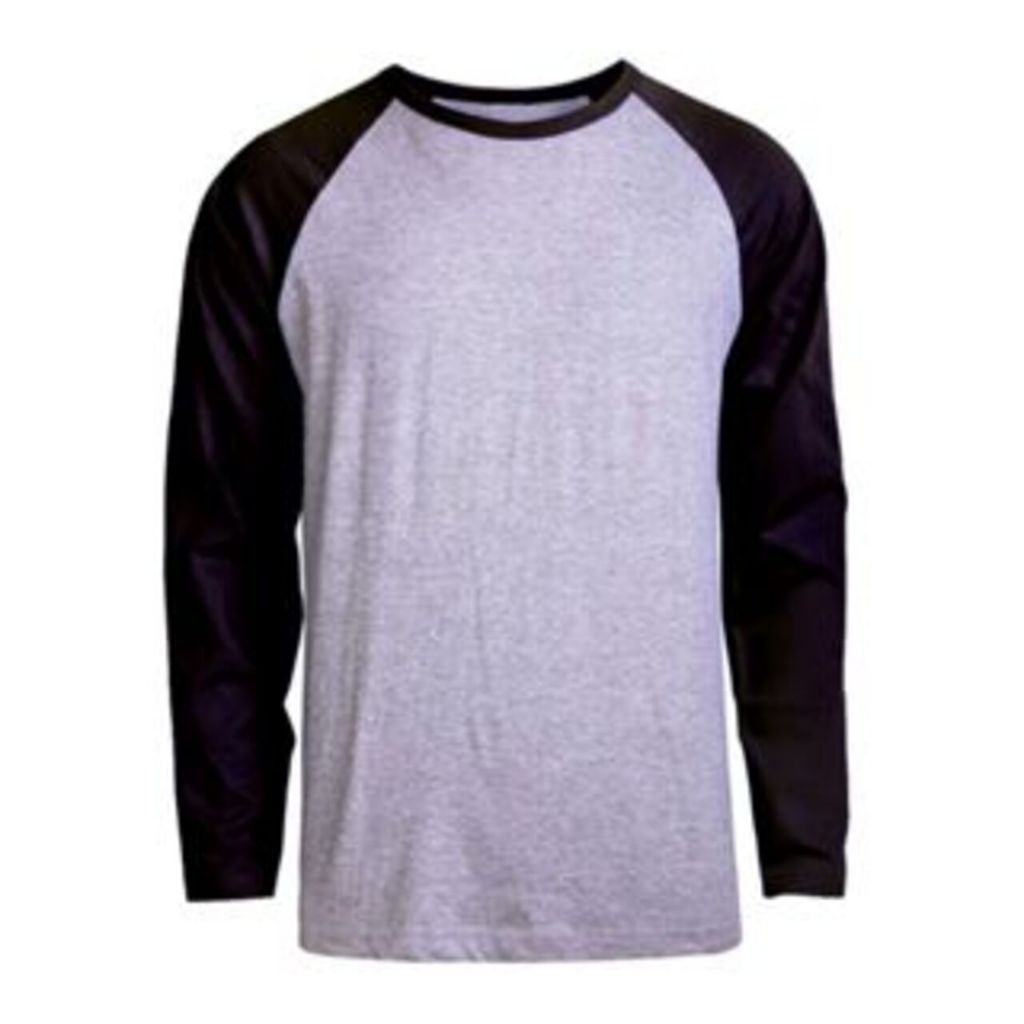 Jual Noveli wear - Kaos pria polos reglan Abu Misty kombinasi lengan ...