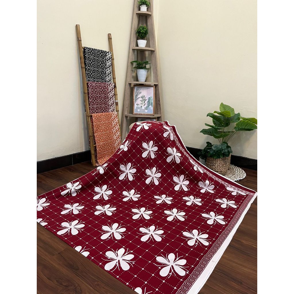 Jual Kain Batik SOLO motif bunga melati | Shopee Indonesia