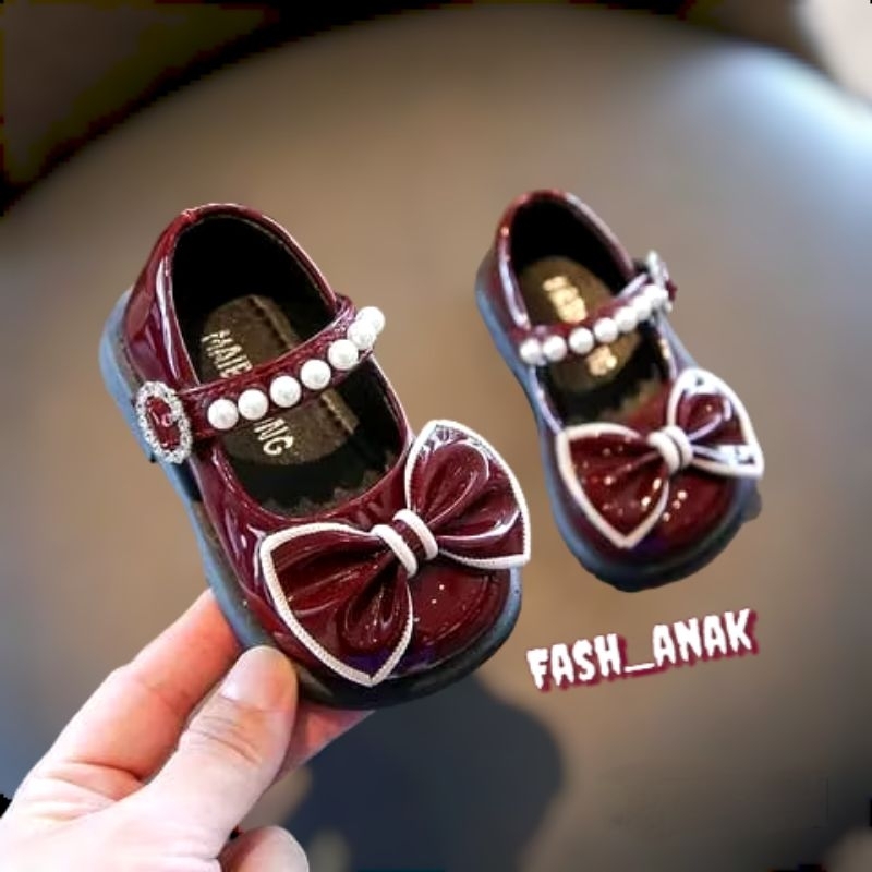 Jual Sepatu Dokmart Anak Perempuan Motif Tali Mutiara Usia 1 2 3 Tahun ...