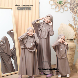 Jual Gamis anak perempuan jersey set hijab abaya batwing anak 3-12 ...