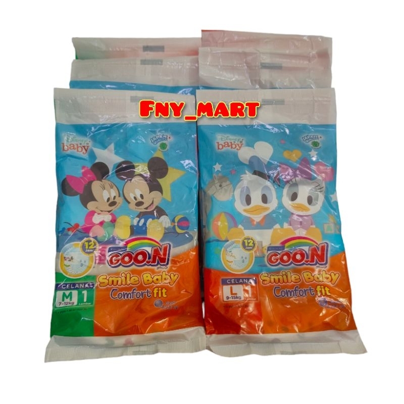 Jual GOON Smile Baby Comfort Fit CELANA Ukuran M & L Renceng | Popok Bayi GOON Celana isi 6 ...