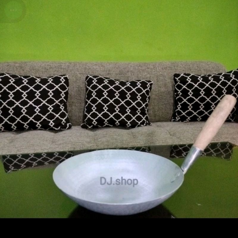Jual wajan seblak wajan kerak telor anti lengket alumunium tebal ukuran ...