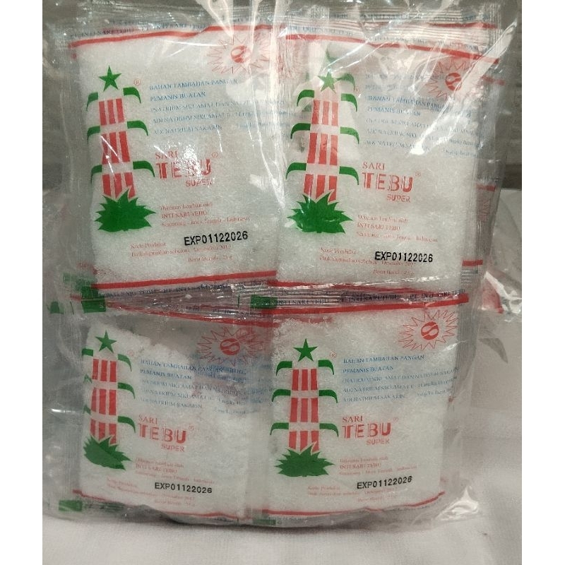 Jual Pemanis Buatan Cap SARI TEBU. 1PACK ISI (20Sachet X 25gr) Sakarin ...