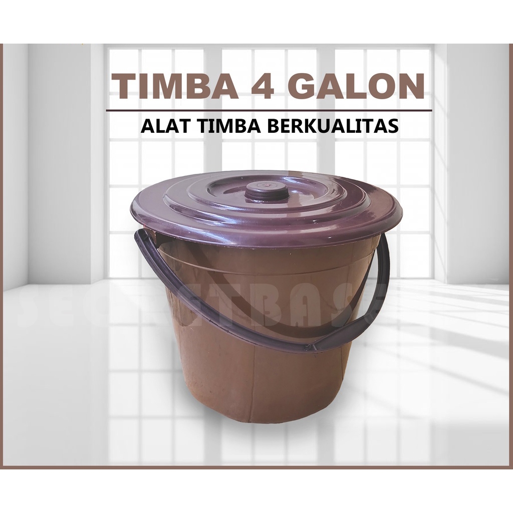 Jual Ember Timba Air Plastik Plus Tutup / Timba Ember Serbaguna ...