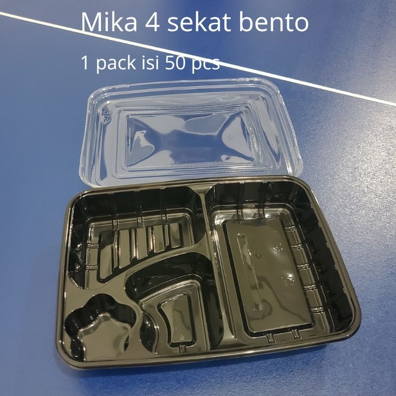 Jual mika bento 4 sekat | mika bento | kotak makan mika | bento 4 sekat ...