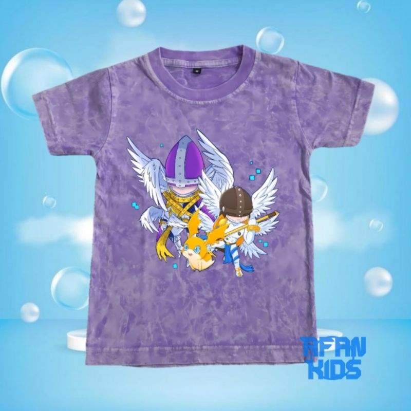 Jual baju digimon patamon evolution kaos washed anak | Shopee Indonesia