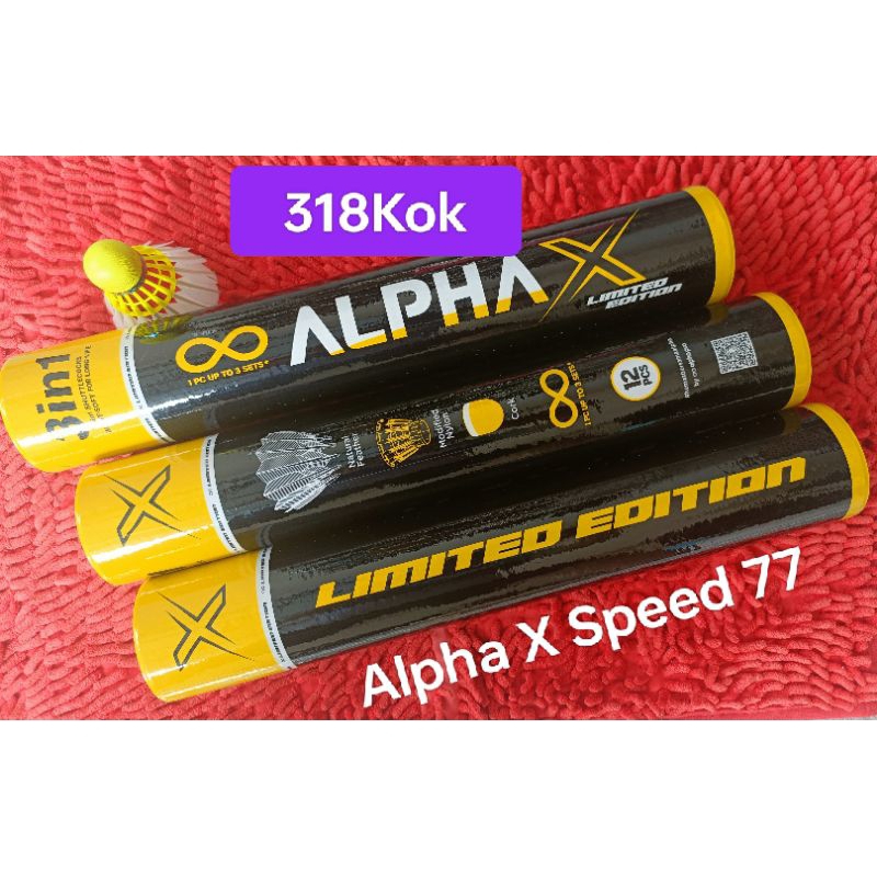 Jual SHUTTLECOCK BADMINTON 3in1 ALPHA X LIMITED EDITION | Shopee Indonesia