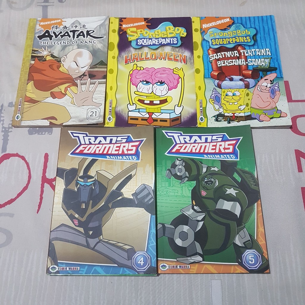 Jual Komik Warna Avatar The Legend of Aang Spongebob Squarepants ...