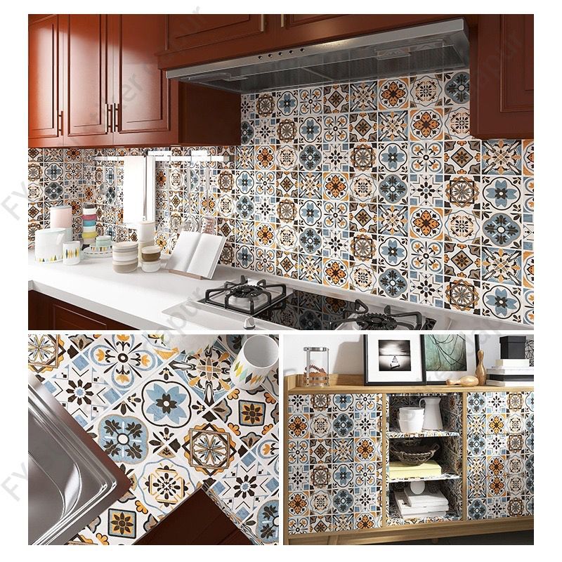 Jual DUNIA-sticker dapur anti api air dan minyak panas 3 meter X 60 cm ...