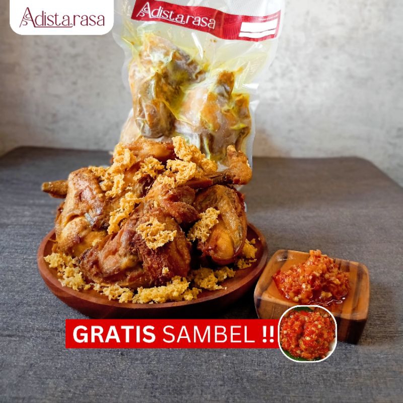 Jual Ayam Goreng KREMES ungkep bumbu kuning praktis siap goreng KREMESAN GURIH 1 ekor GRATIS ...