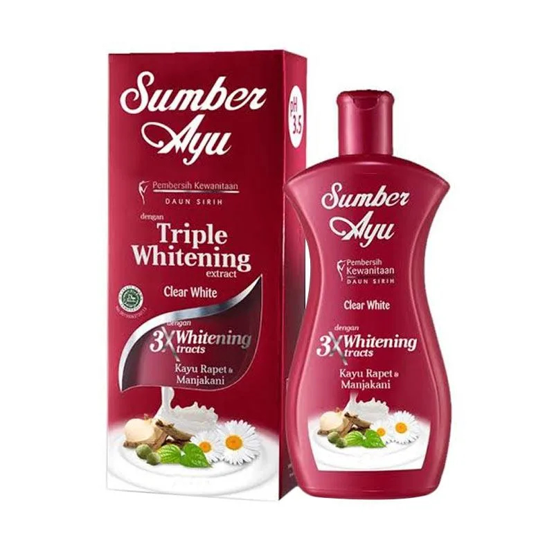 Jual SUMBER AYU TRIPLE WHITENING CLEAR WHITE 50 ML | Shopee Indonesia