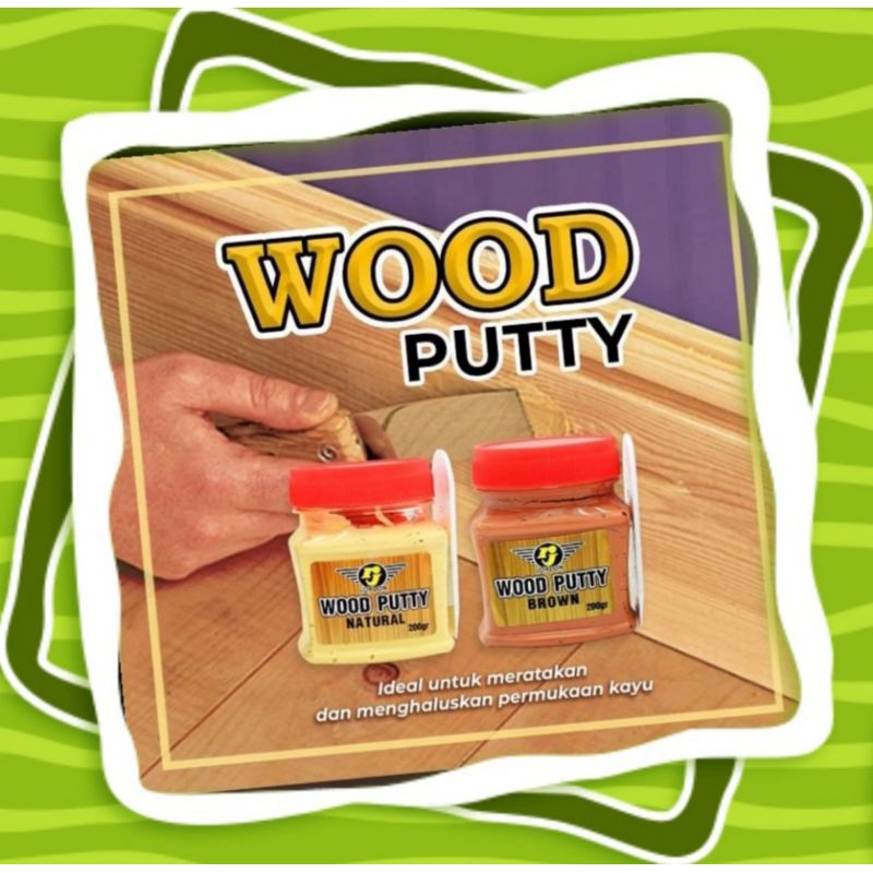 Jual WOOD PUTTY RJ LONDON 200gram dempul kayu | Shopee Indonesia