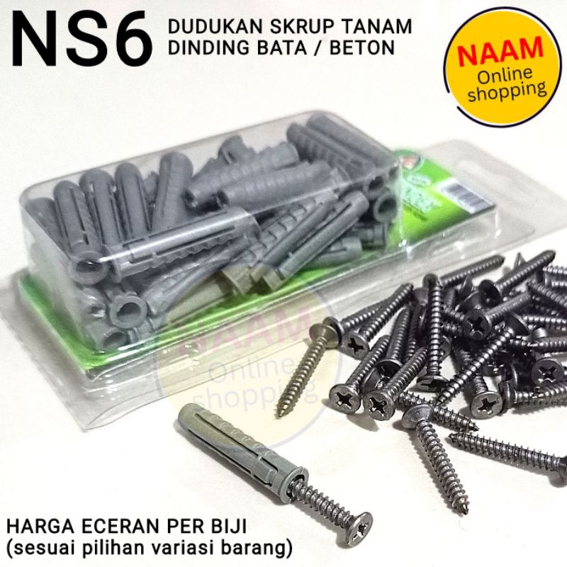 Jual GEN2 (NS6) - DUDUKAN SKRUP TANAM TEMBOK - PENGAIT BAUT SEKRUP DINDING BOR TANAM - JANGKAR ...