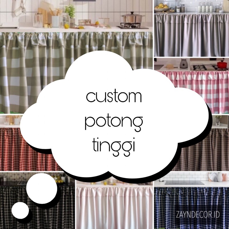 Jual CUSTOM POTONG TINGGI GORDEN KOLONG DAPUR MINIMALIS MODERN ...