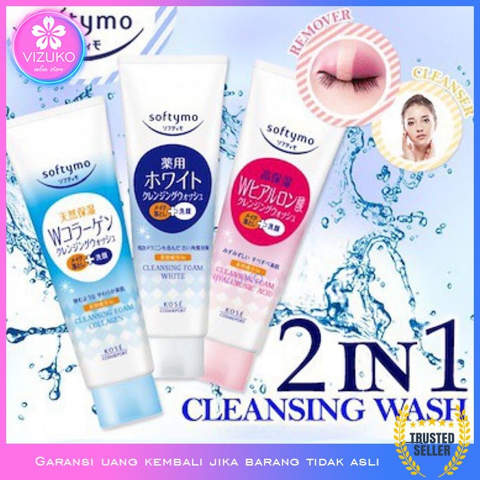 Jual Softymo Cleansing Wash Original Japan Jepang - Hyaluronic Acid - Collagen | Shopee Indonesia