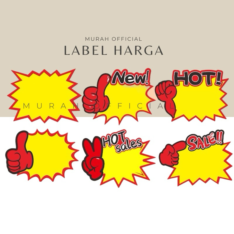Jual Kertas Tag Harga Pop Card Kartu Promo Price Tag Penjepit Harga ...