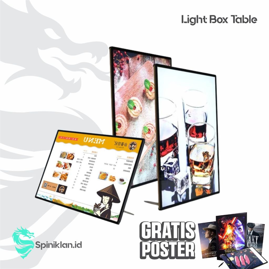 Jual Light Box Table / LED Table Stand Light Box/ Light Box Menu ...