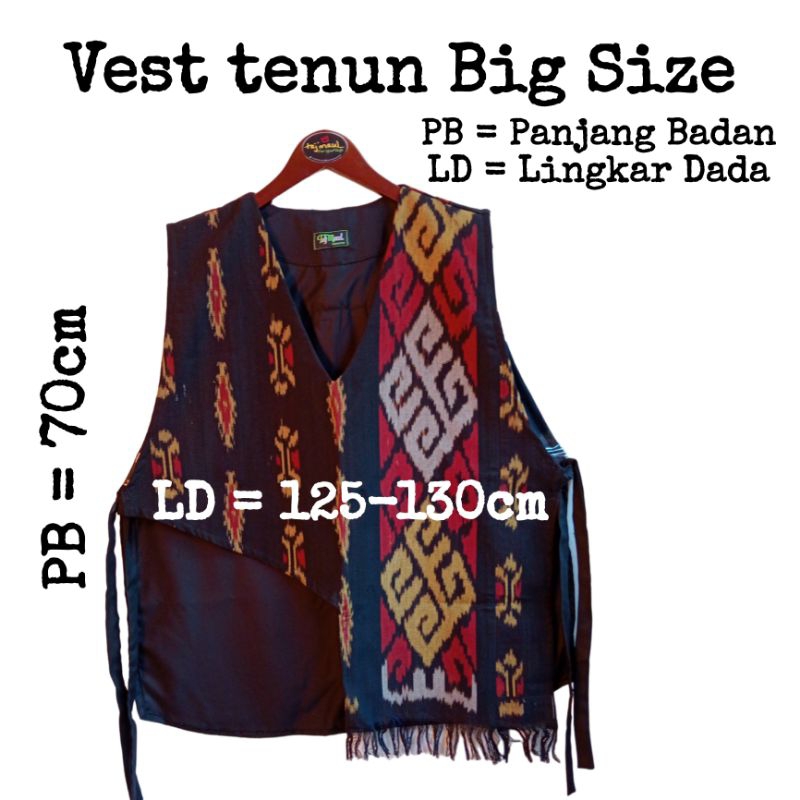 Jual Vest rompi tenun big size | Shopee Indonesia