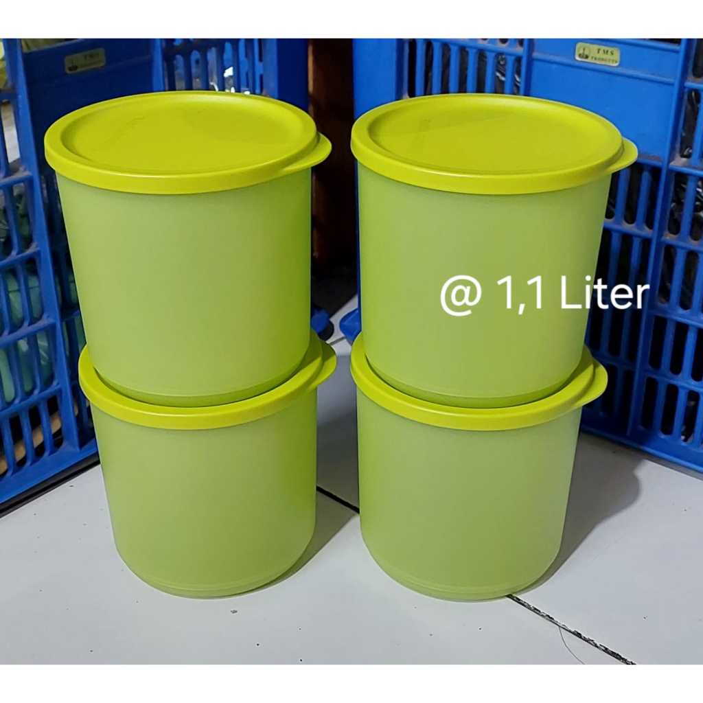 Jual Toples Large Tropical Round 1,1 Liter Hijau Tupperware | Shopee ...