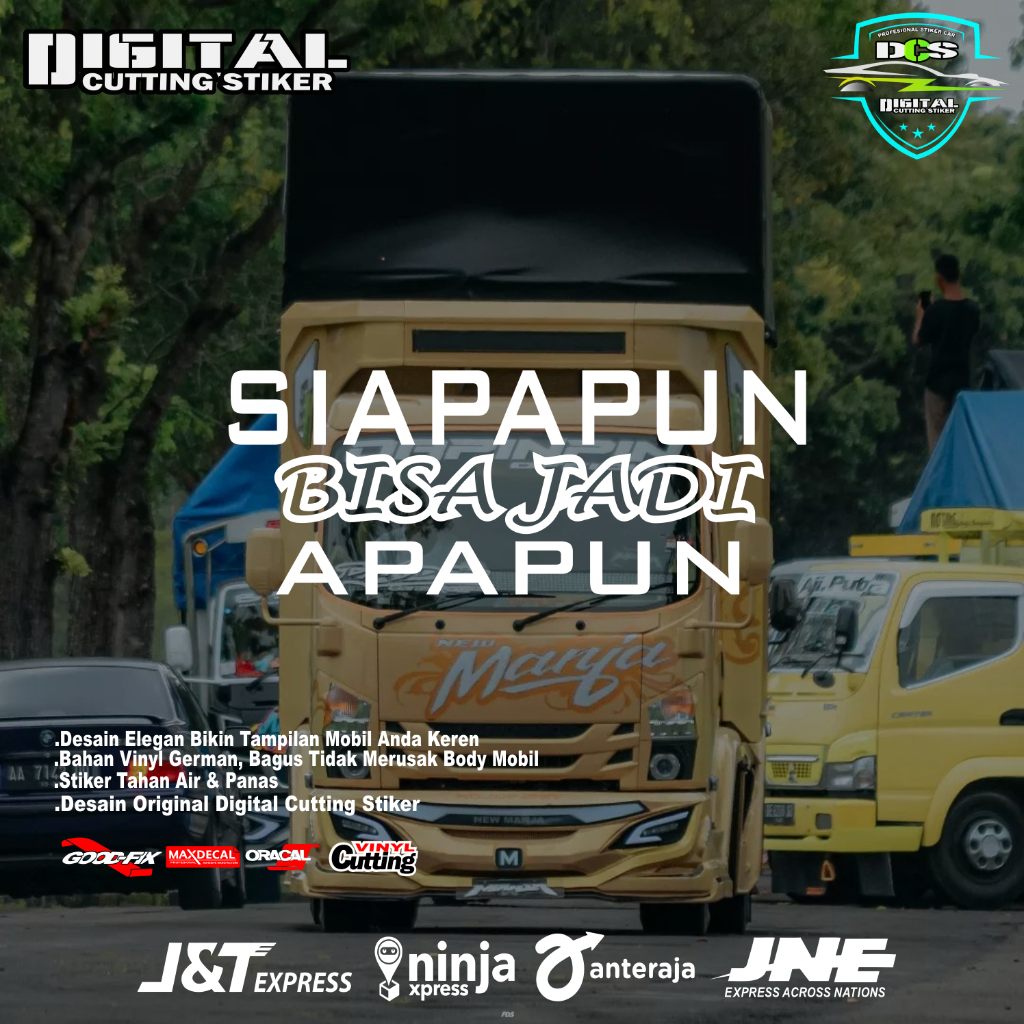 Jual Stiker kata kata kaca siapapun bisa jadi apapun kaca mobil pickup ...