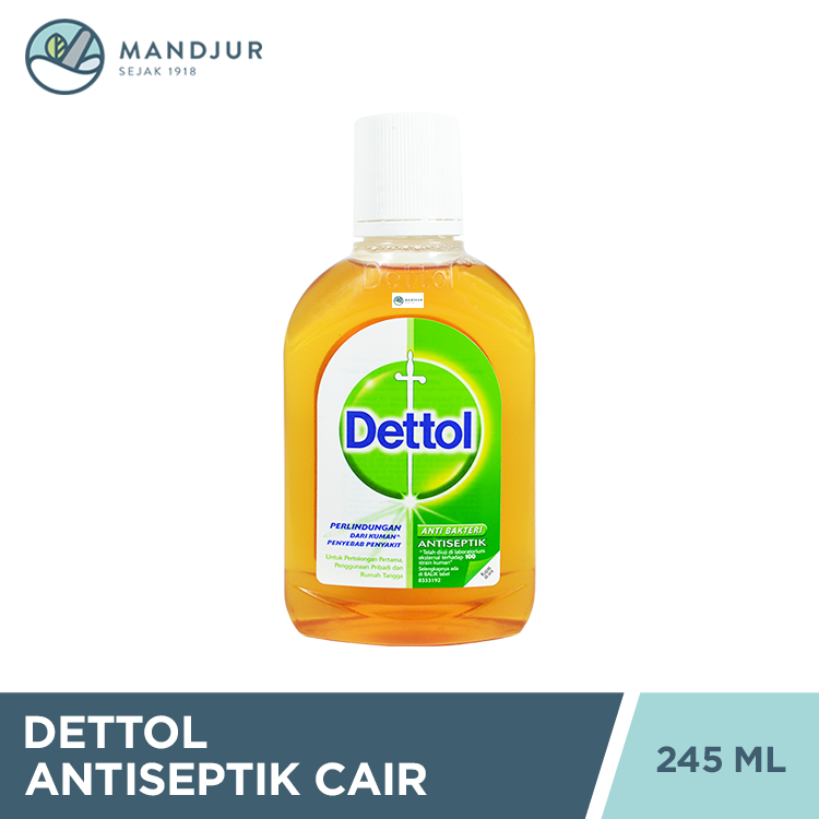 Jual Dettol Antiseptik 245 ML - Cairan Antiseptik dan Disinfektan ...