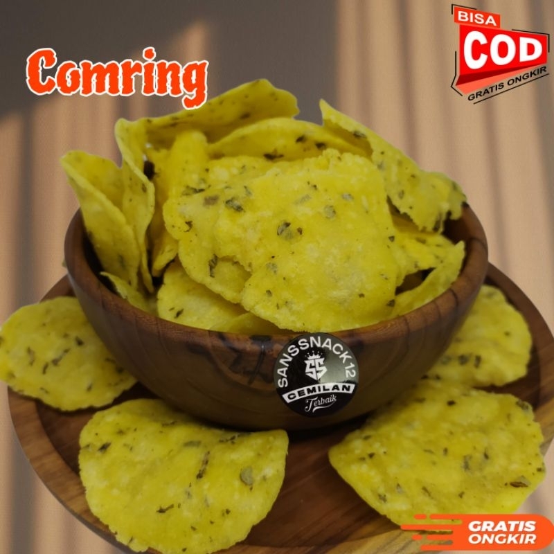 Jual Keripik Comring Asin / Oncom Kering / Comet / Gemblong 500gram ...