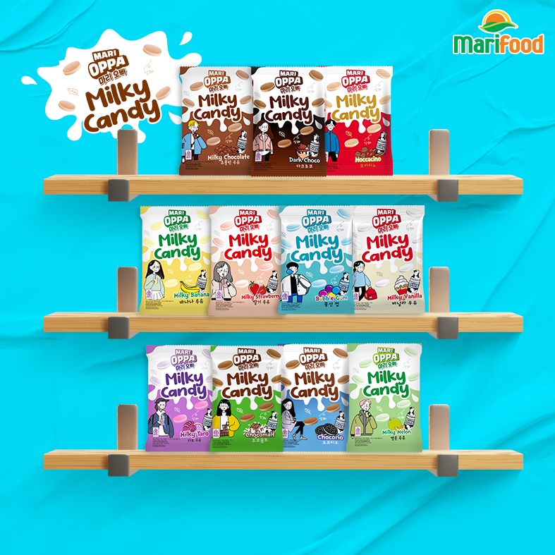 Jual MARI OPPA MILK CANDY RENCENG ISI 10 | Shopee Indonesia