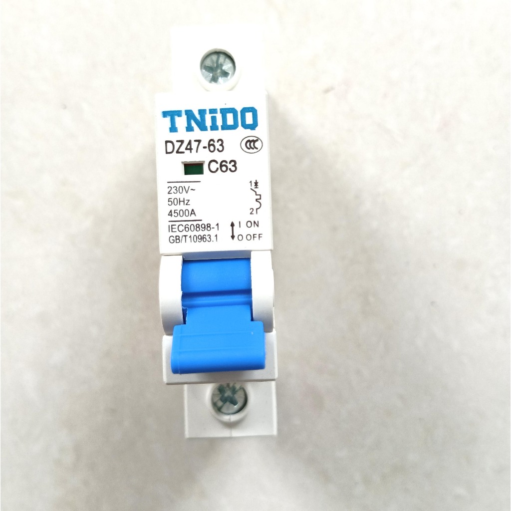 Jual MCB DZ47-63 1P/ 2P/ 3P/ 4P - Saklar Pemutus 63 A TNIDQ | Shopee Indonesia