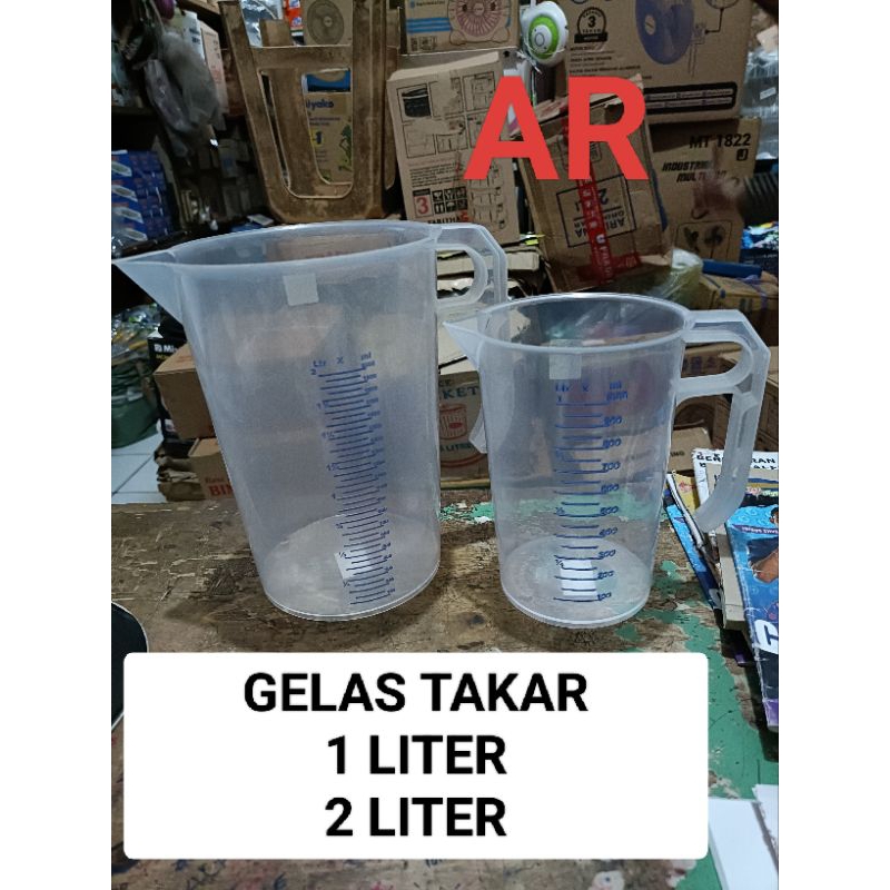 Jual GELAS TAKAR / LITERAN / GELAS UKUR PLASTIK | Shopee Indonesia