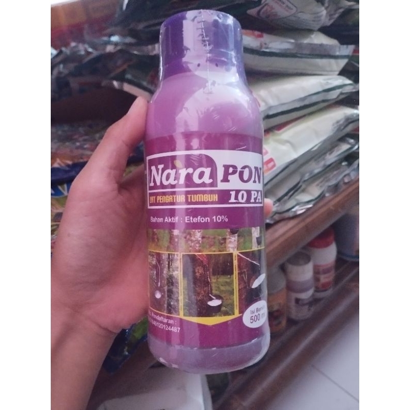 Jual Narapon etefon 10 PA 500ml zpt karet perangsang getah karet ...